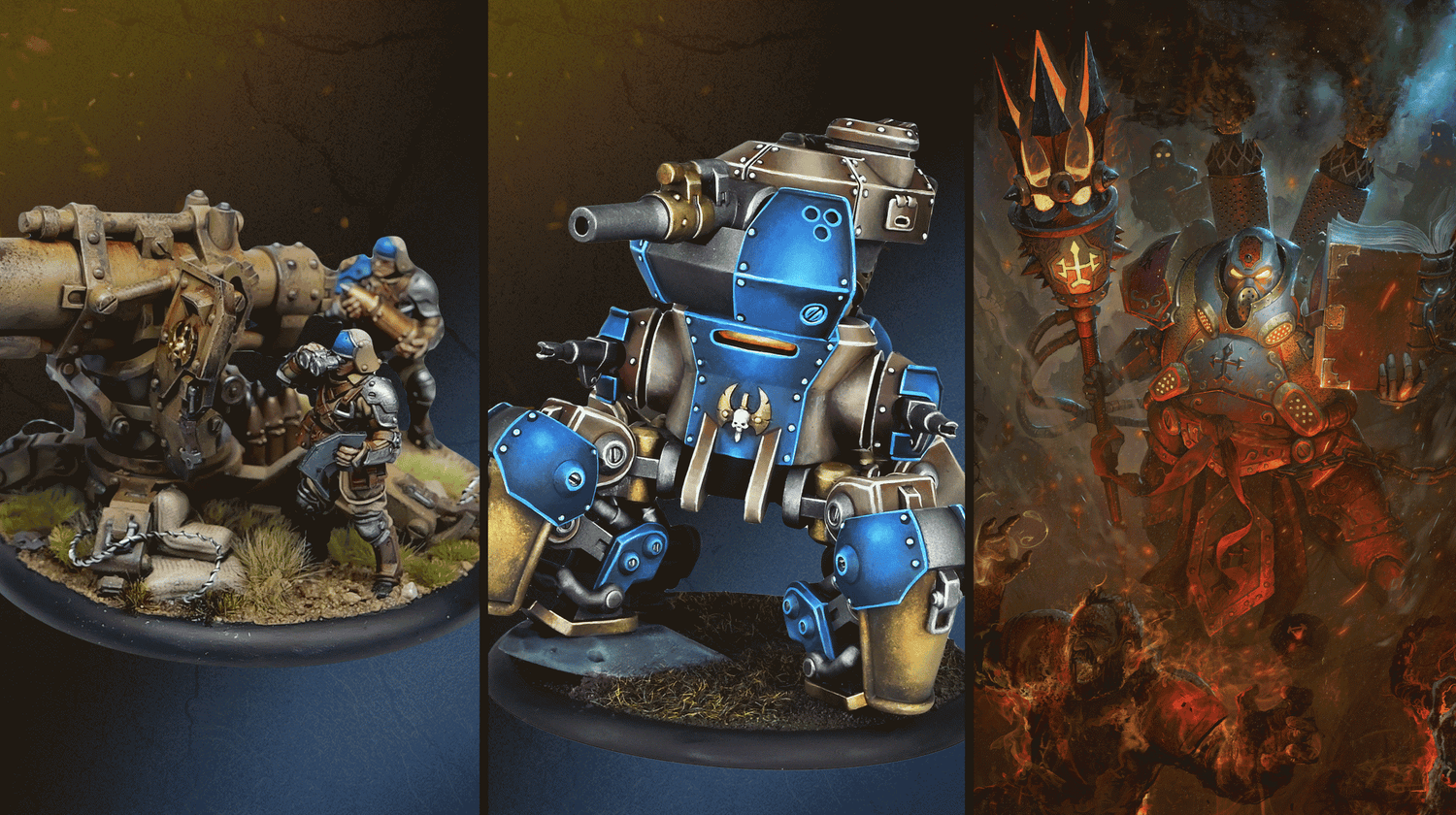 A tank, a cannon and a priest walk into Warmachine Wednesday…