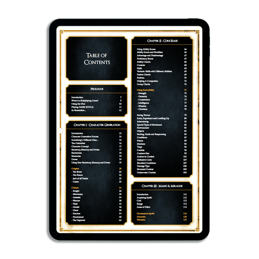 Tabletop Game PDFs & Digital Downloads